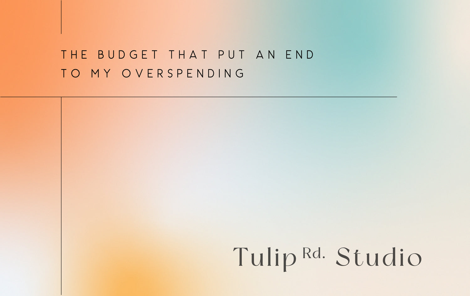 The Budget That Put an End to My Overspending – Tulip Rd. Studio